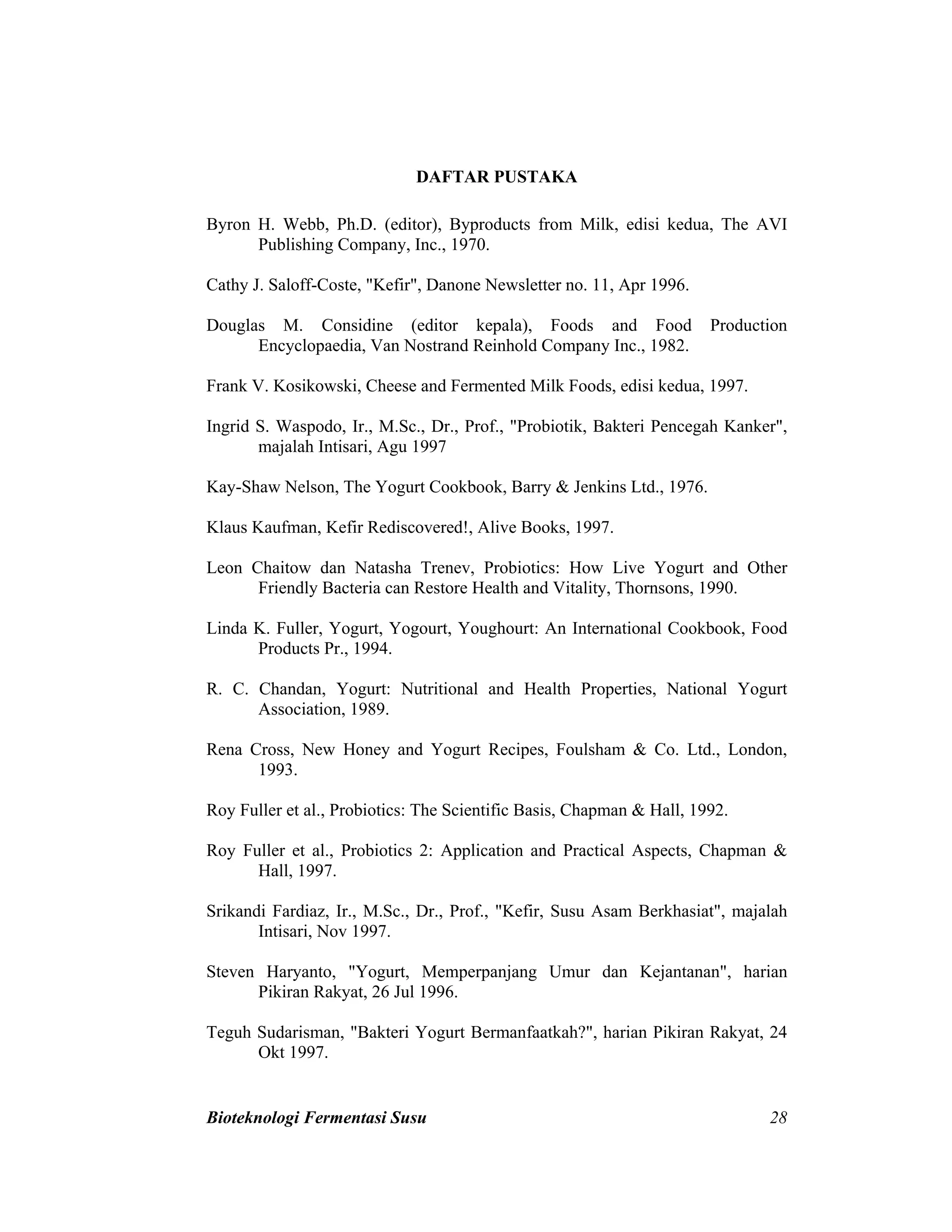 Bioteknologi fermentasi susu | PDF