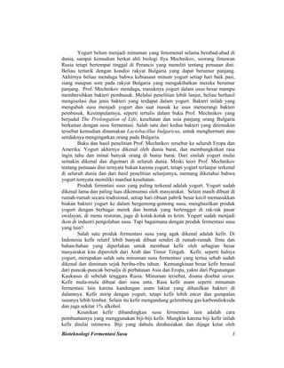 Bioteknologi fermentasi susu | PDF