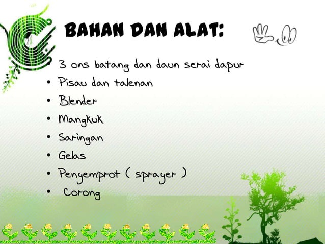 Bioteknologi membuat obat nyamuk dari serai | PPTX