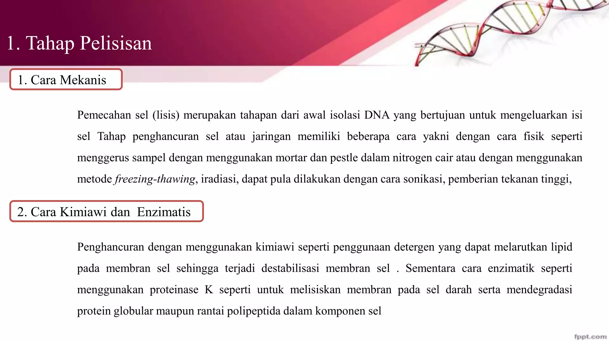 Isolasi DNA | PPTX