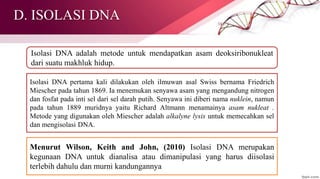 Isolasi DNA | PPTX
