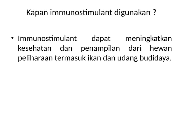 BIOTEKNOLOGI PERIKANAN 16. IMMUNOSTIMULANT ON SHRIMP.pptx