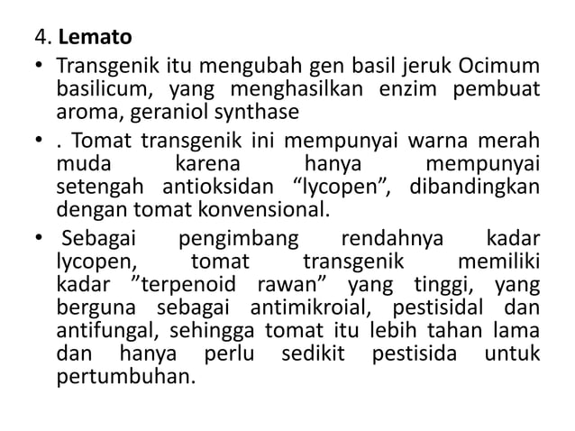 Bioteknologi transgenik (kel 2) | PPTX