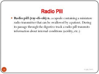 Biotelemetry and radio pill | PDF