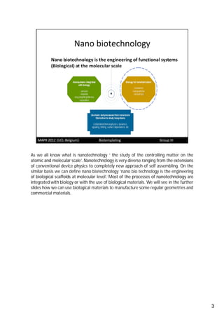 Biotemplating Presentation | PDF