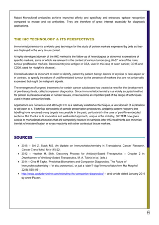 Antibodies for Immunohistochemistry (IHC) | PDF