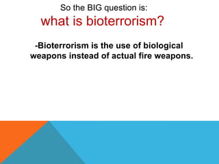 Bioterrorism | PPT