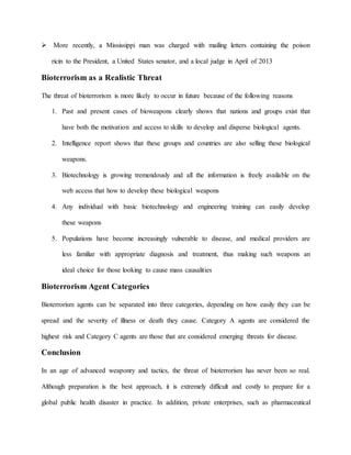 Bioterrorism CIIT ATD sp13-bty-001 | DOCX