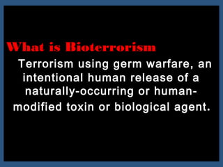 Bioterrorism | PPT