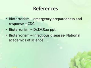 Bioterrorism | PPTX