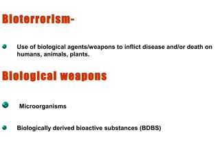 Bioterrorism | PPT
