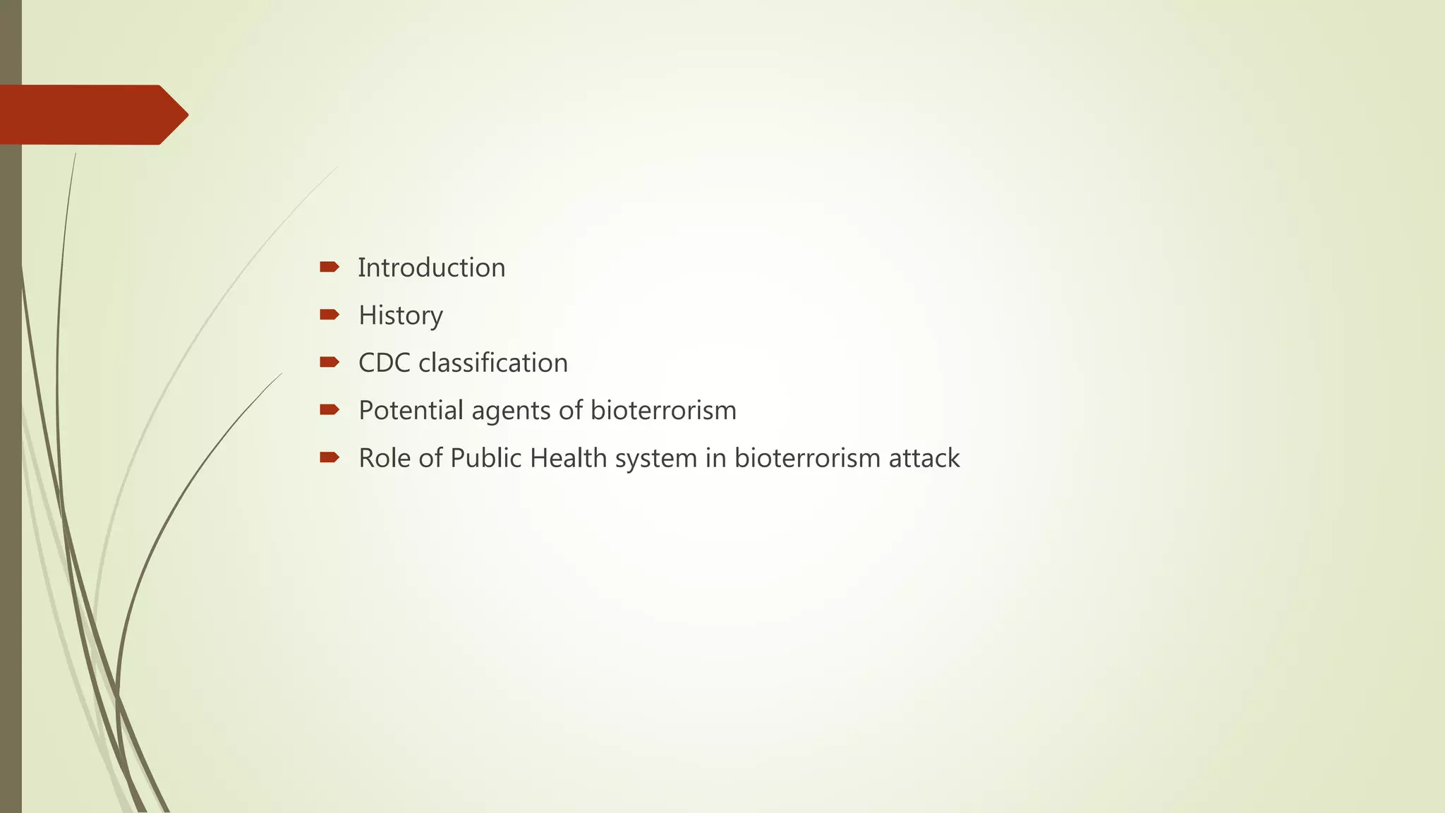 Bioterrorism | PPTX