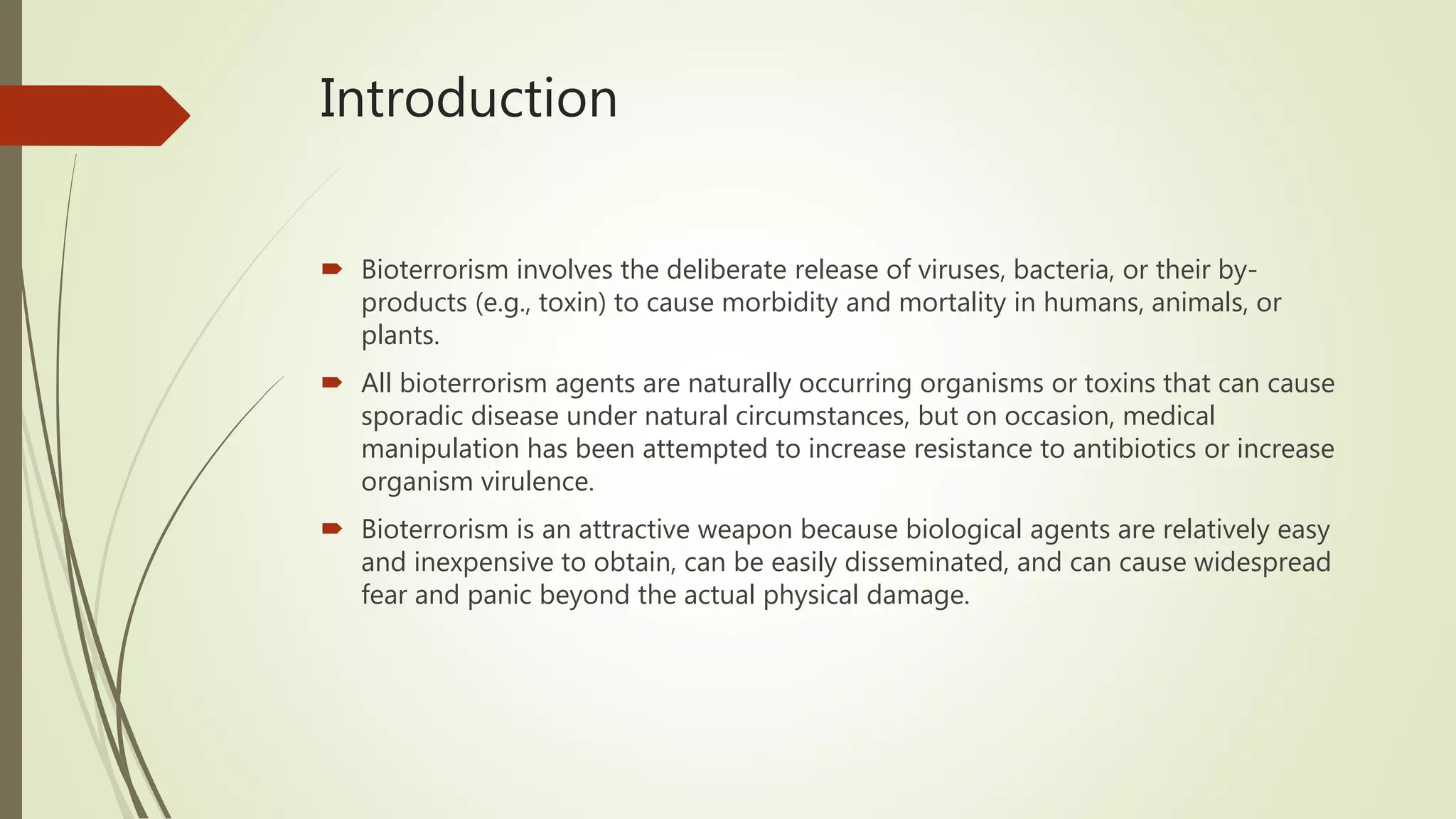 Bioterrorism | PPTX
