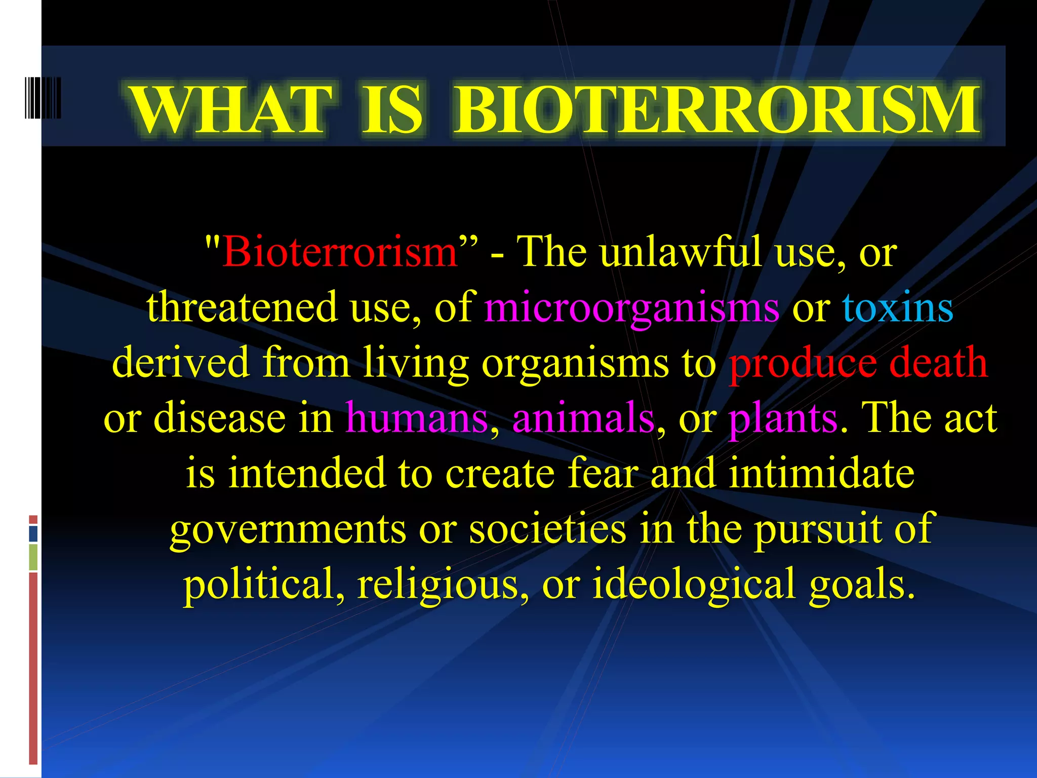 Bioterrorism | PPTX