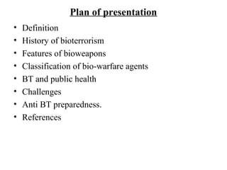 Bioterrorism | PPT