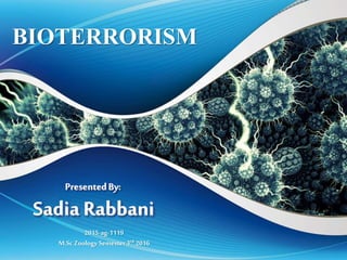 Bioterrorism | PPTX