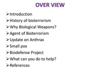 Bioterrorism | PPTX