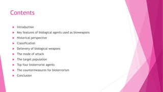 BIOTERRORISM | PPTX