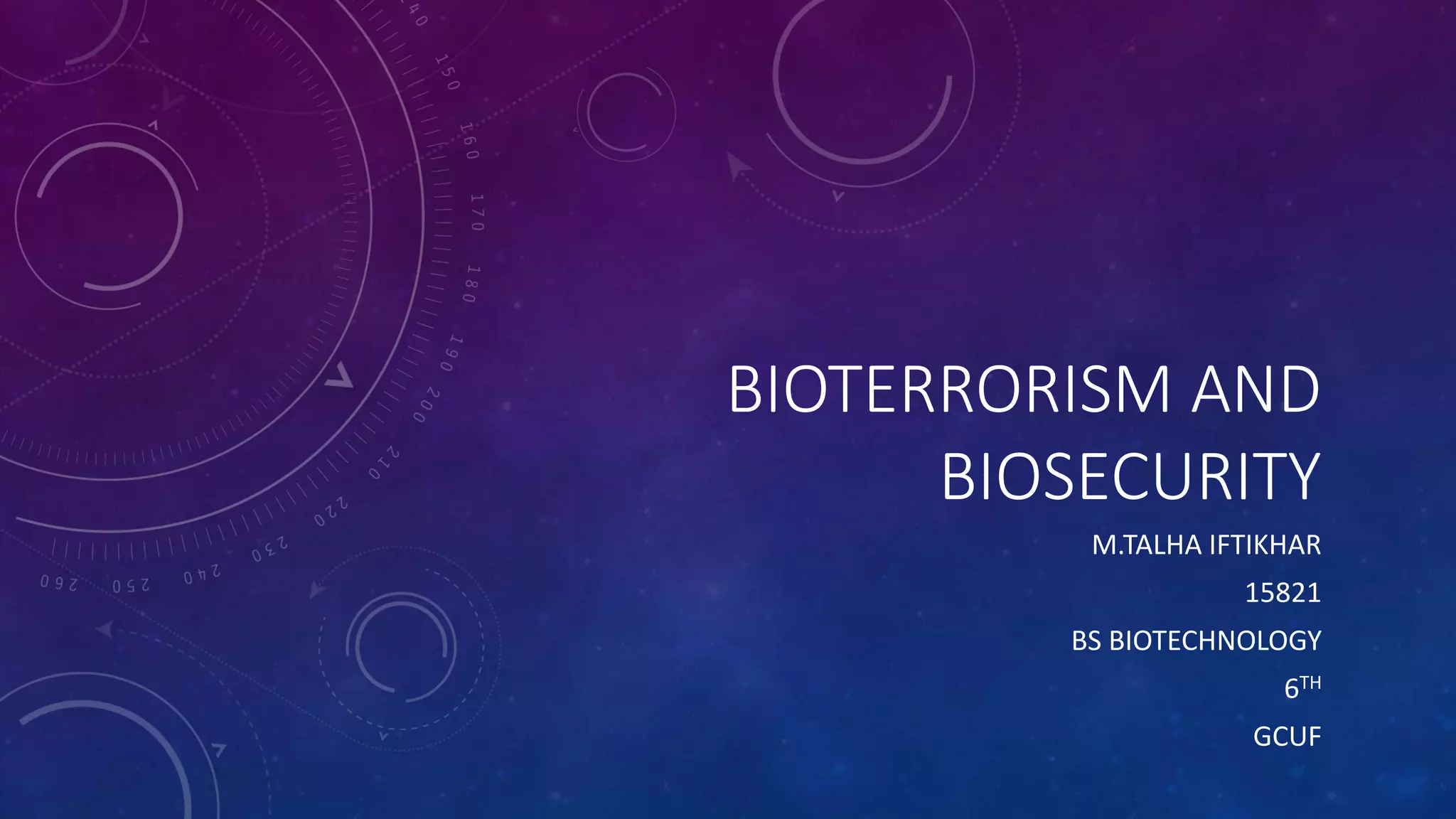 Bioterrorism | PPTX