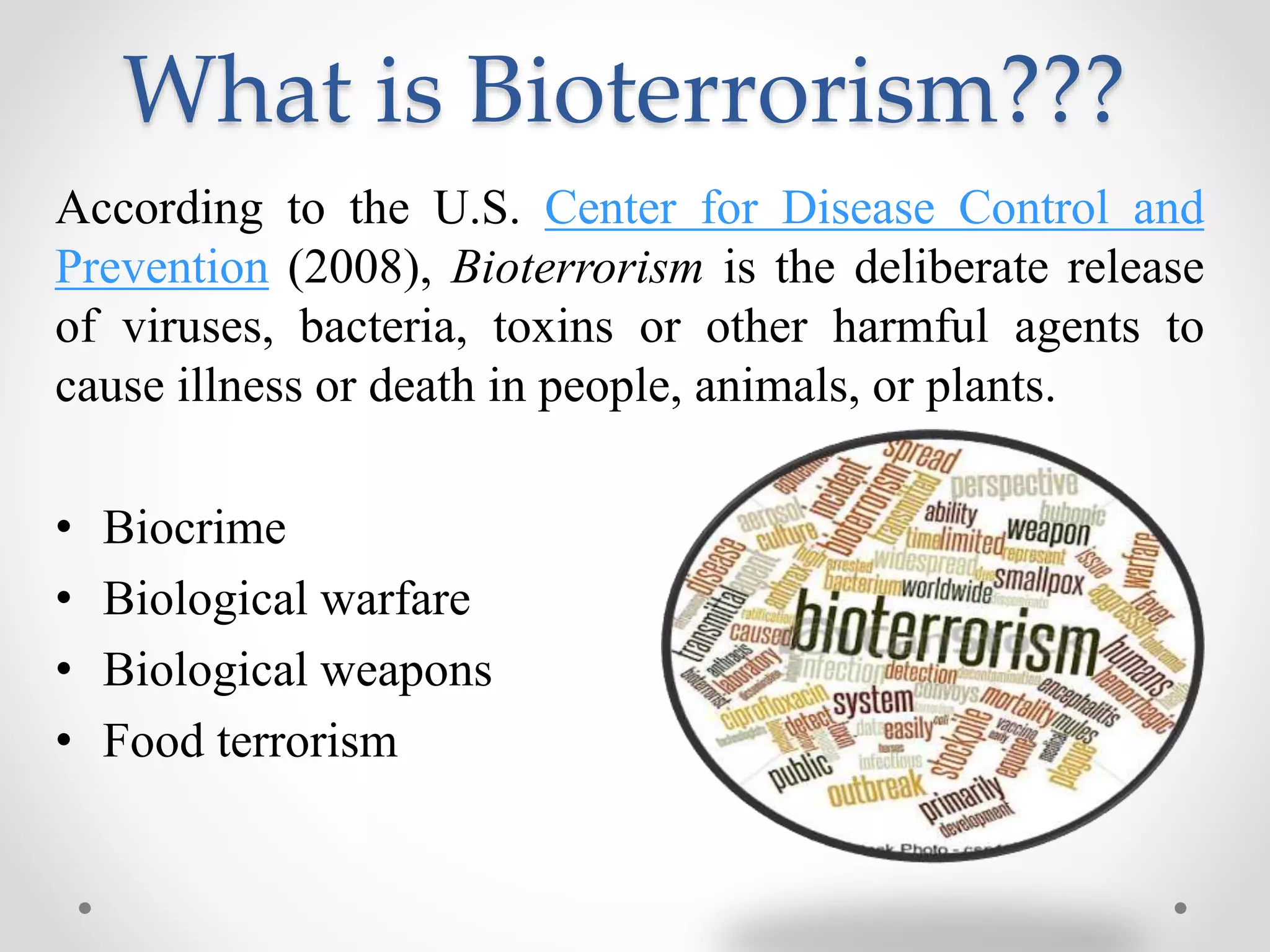 INSECT BASED BIOTERRORISM: AN OVERVIEW | PPTX