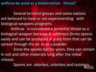 Bioterrorism | PPTX