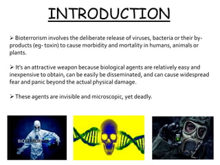 Bioterrorism and biological weapons | PPTX