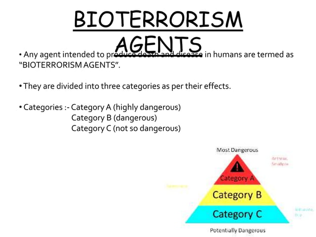 Bioterrorism and biological weapons | PPTX
