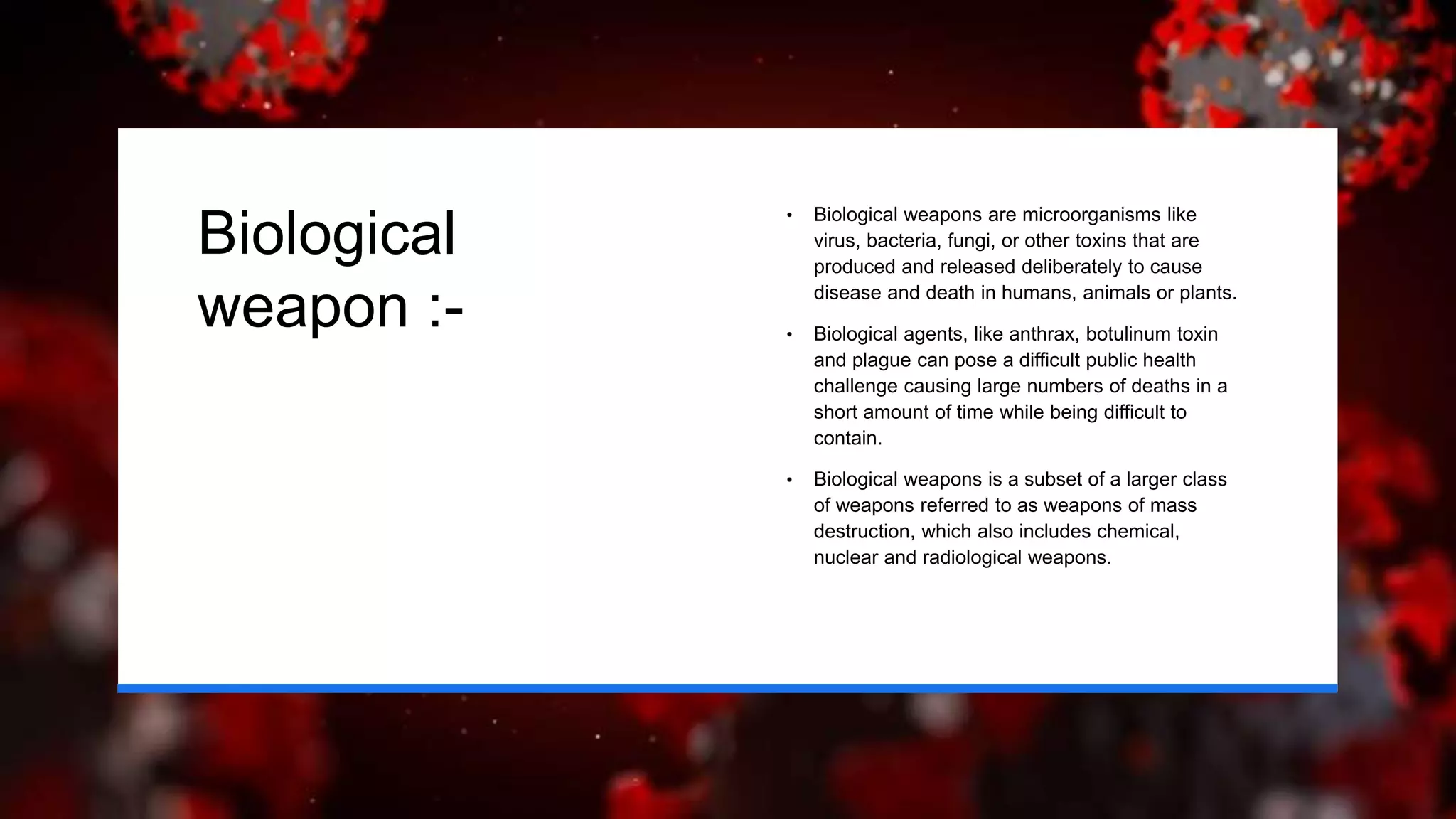 Bioterrorism | PPTX