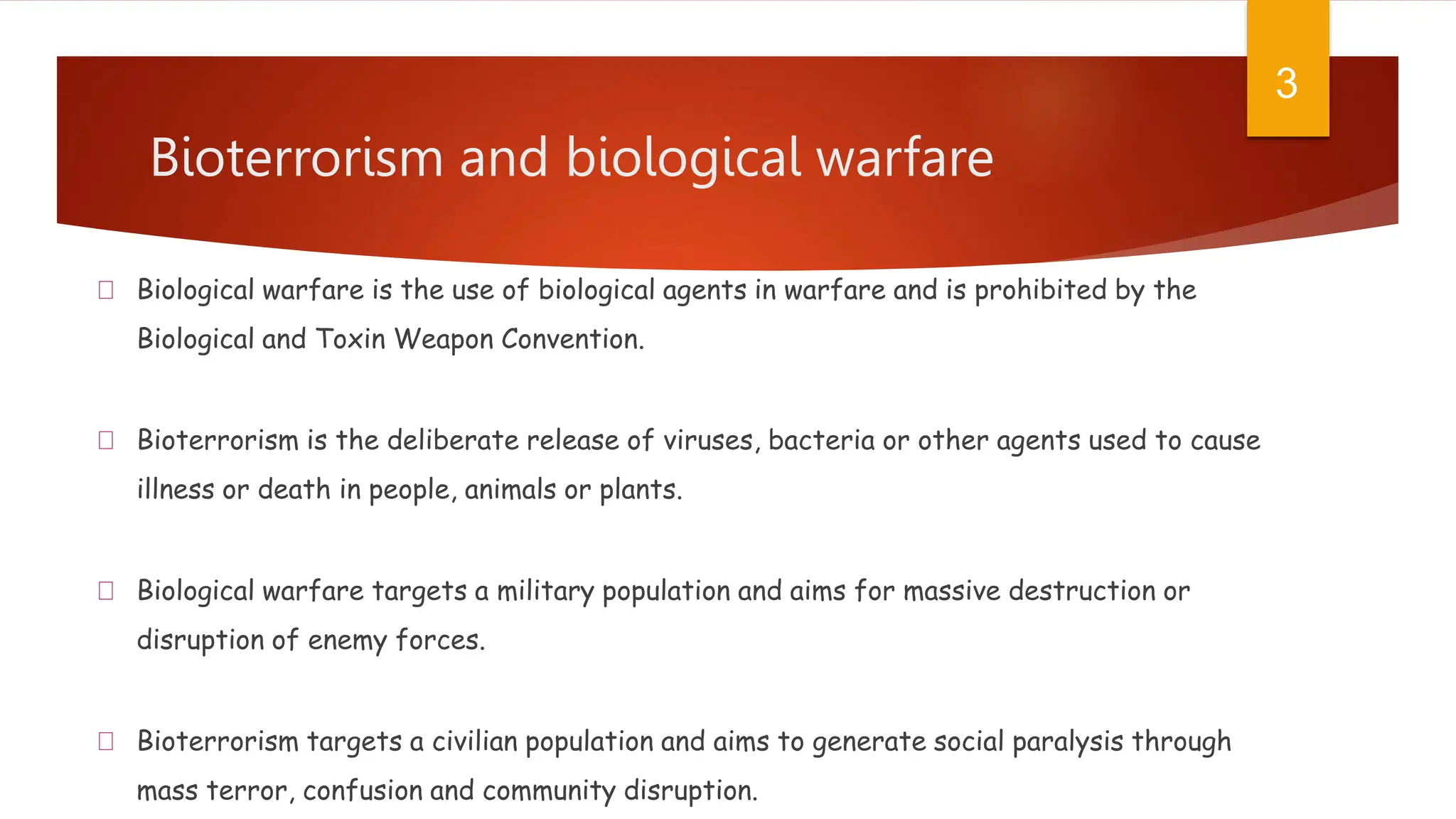 Bioterrorism / Biological warfare created by Dr. X | PPTX
