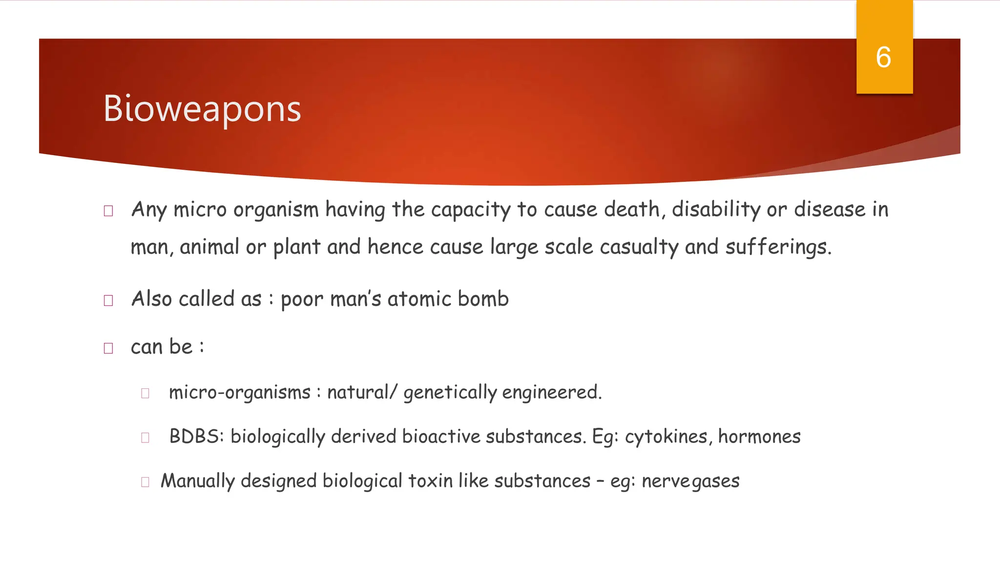 Bioterrorism / Biological warfare created by Dr. X | PPTX