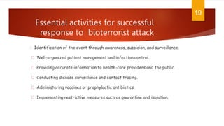 Bioterrorism / Biological warfare created by Dr. X | PPTX