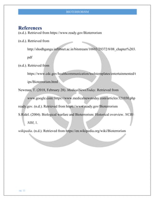 Bio terrorism | PDF