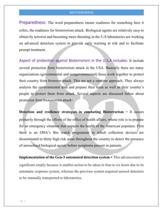 Bio terrorism | PDF