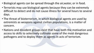 bioterrorism13.pptx | First Aid | Injuries