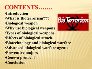 Bioterrorism | PPTX