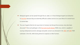 Bioterrorism and its response strategies | PPTX