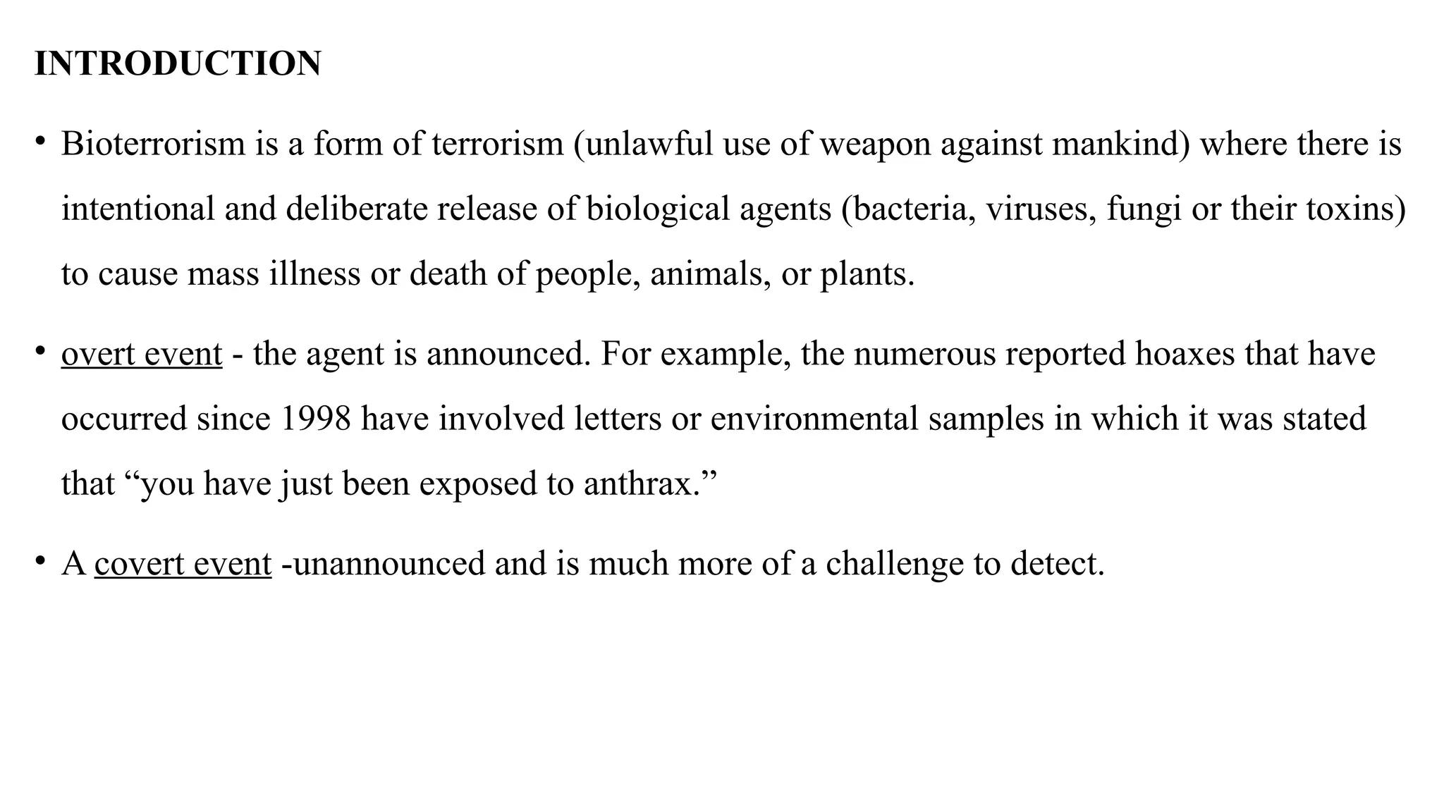 bioterrorism and its causative agents.pptx