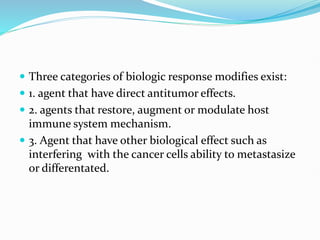 Oncology cancer treatment: BIO THERAPY.pptx | Free Download