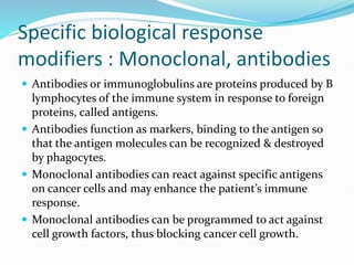 Oncology cancer treatment: BIO THERAPY.pptx
