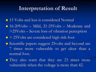 Biothesiometer for Peripheral neuropathy | PDF