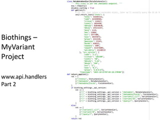 Biothings presentation | PPT