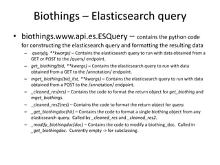 Biothings presentation | PPT