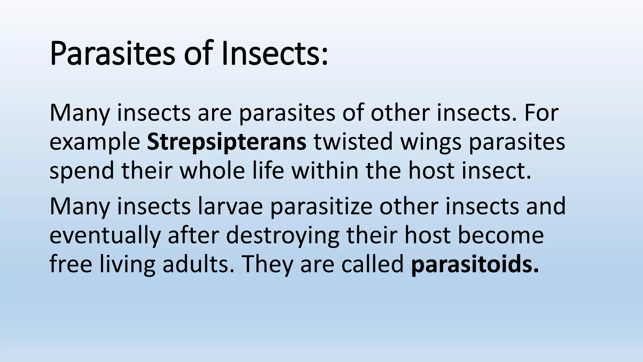 Insects and their biotic environment | PPTX