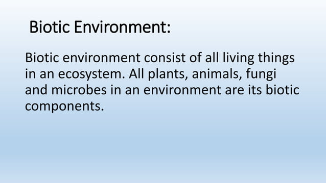 Insects and their biotic environment | PPTX