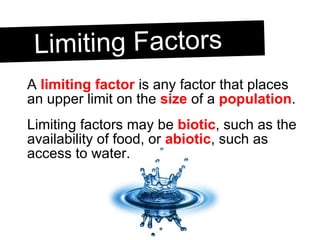 Biotic and Abiotic Factors | PPT