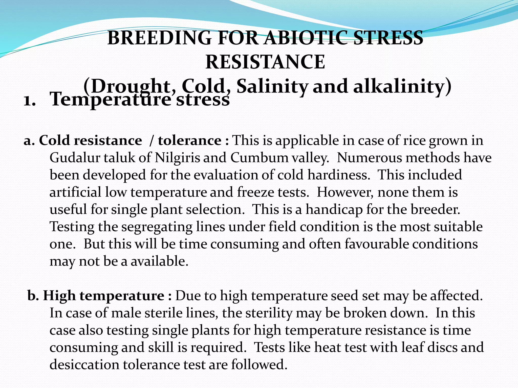 Biotic and abiotic stress | PPTX