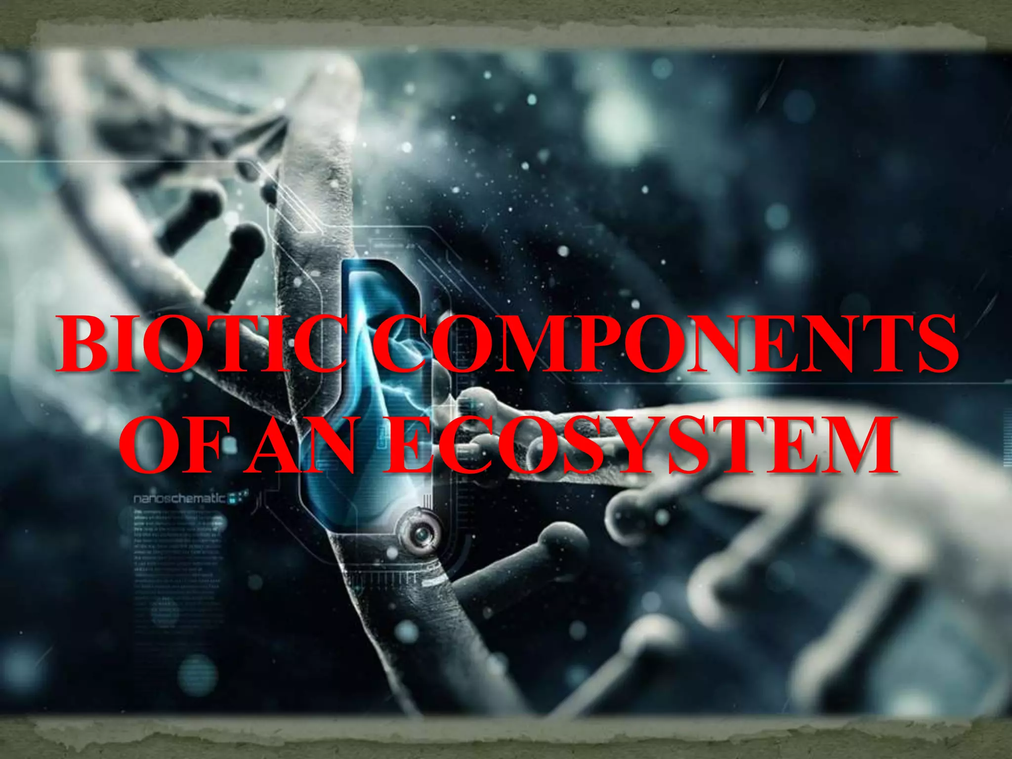 Biotic components | PPTX