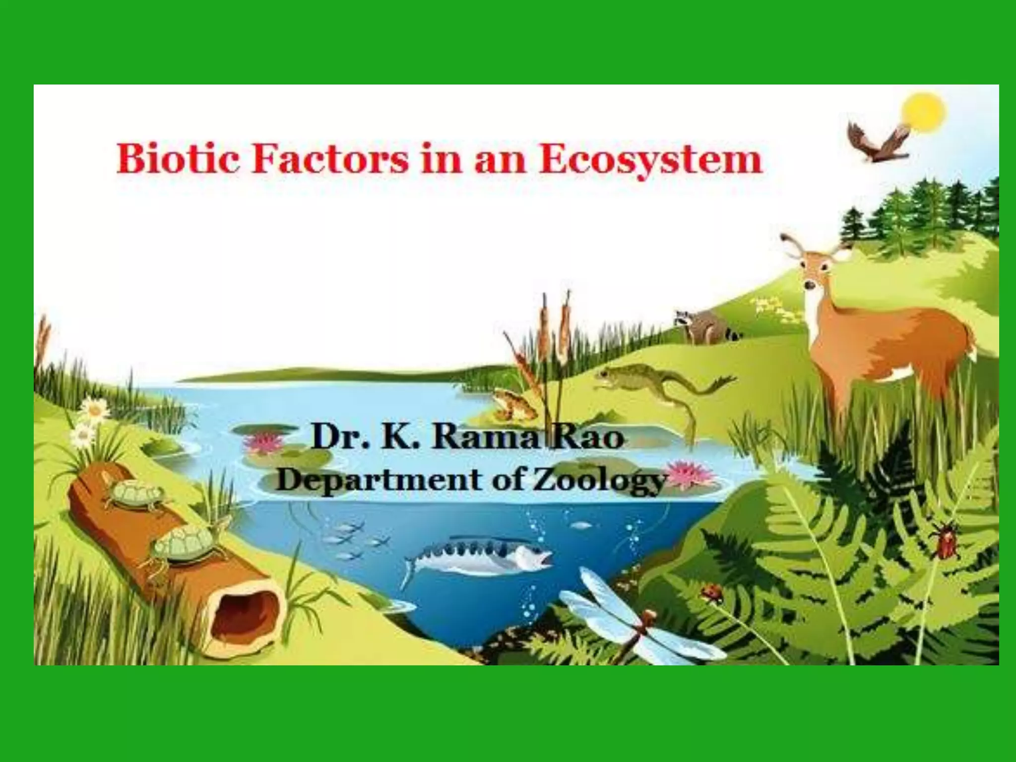 Biotic Factors in an Ecosystem | PPTX