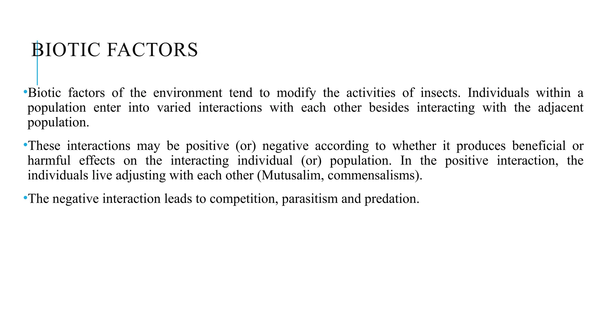 Biotic Factors affecting Insect pests population | PPTX