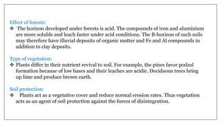Biotic factors in soil formation,soil aggregation | PPTX
